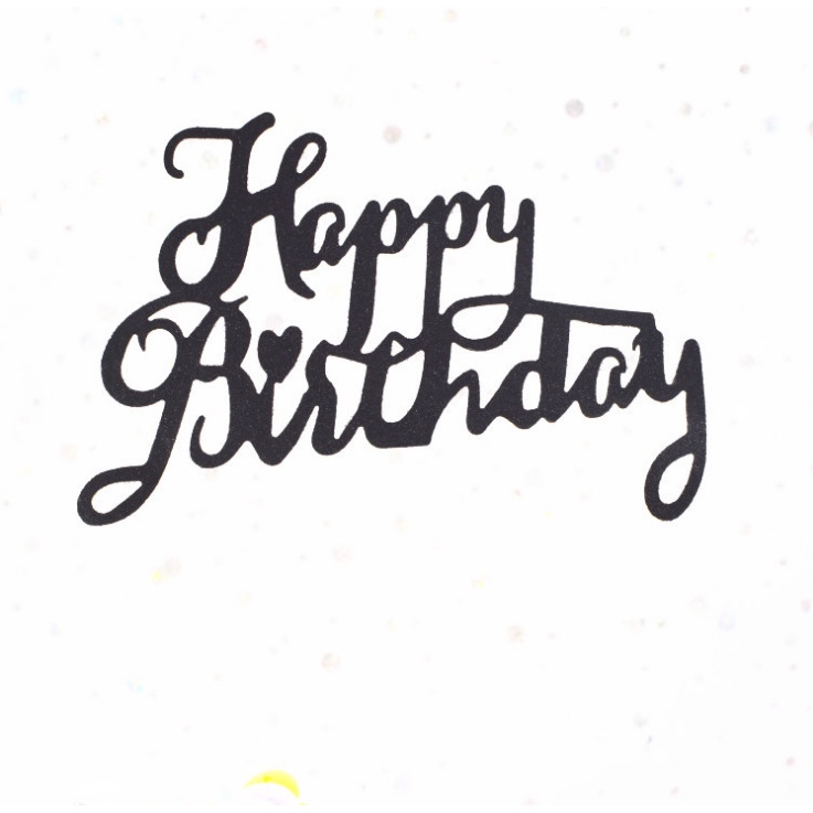 Jual Cake Topper /Topper Kue HBD /Happy Birthday Huruf Besar, Latin ...