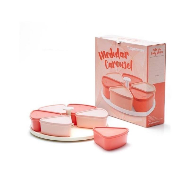Jual TUPPERWARE MODULAR CAROUSEL WITH BOX TEMPAT KUE | Shopee Indonesia