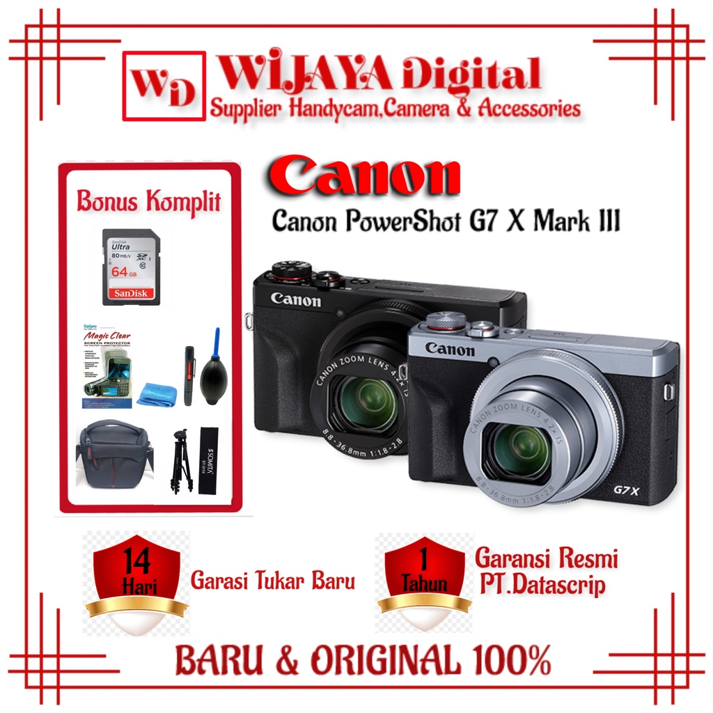 Jual Canon PowerShot G7 X Mark III / Canon G7 x III | Shopee Indonesia