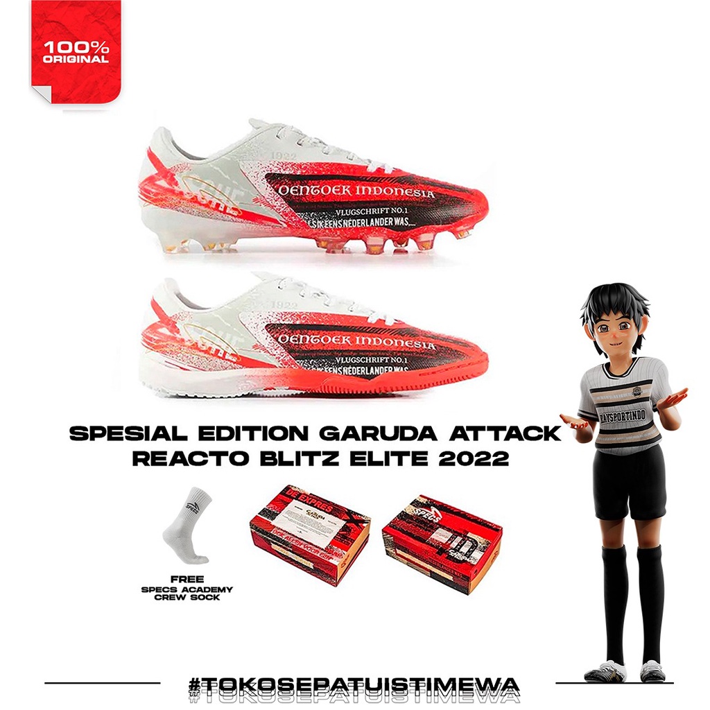Jual SPECS REACTO BLITZ ELITE GARUDA ATTACK 22 FG & IN JONG INDISCHE ...