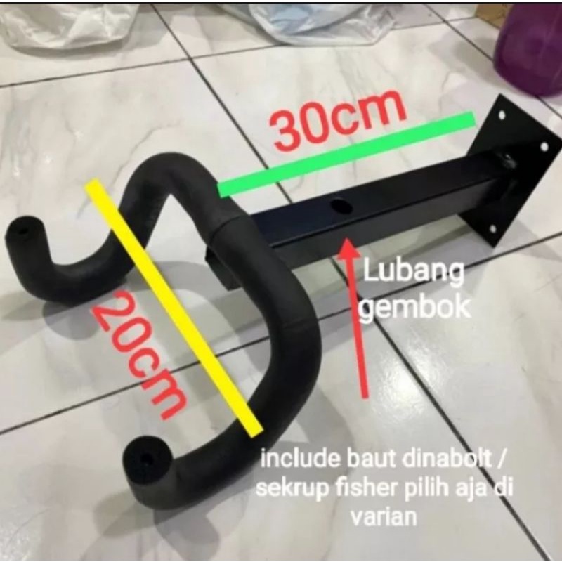 Jual Gantungan sepeda tempel dinding / alat gantung sepeda di tembok ...