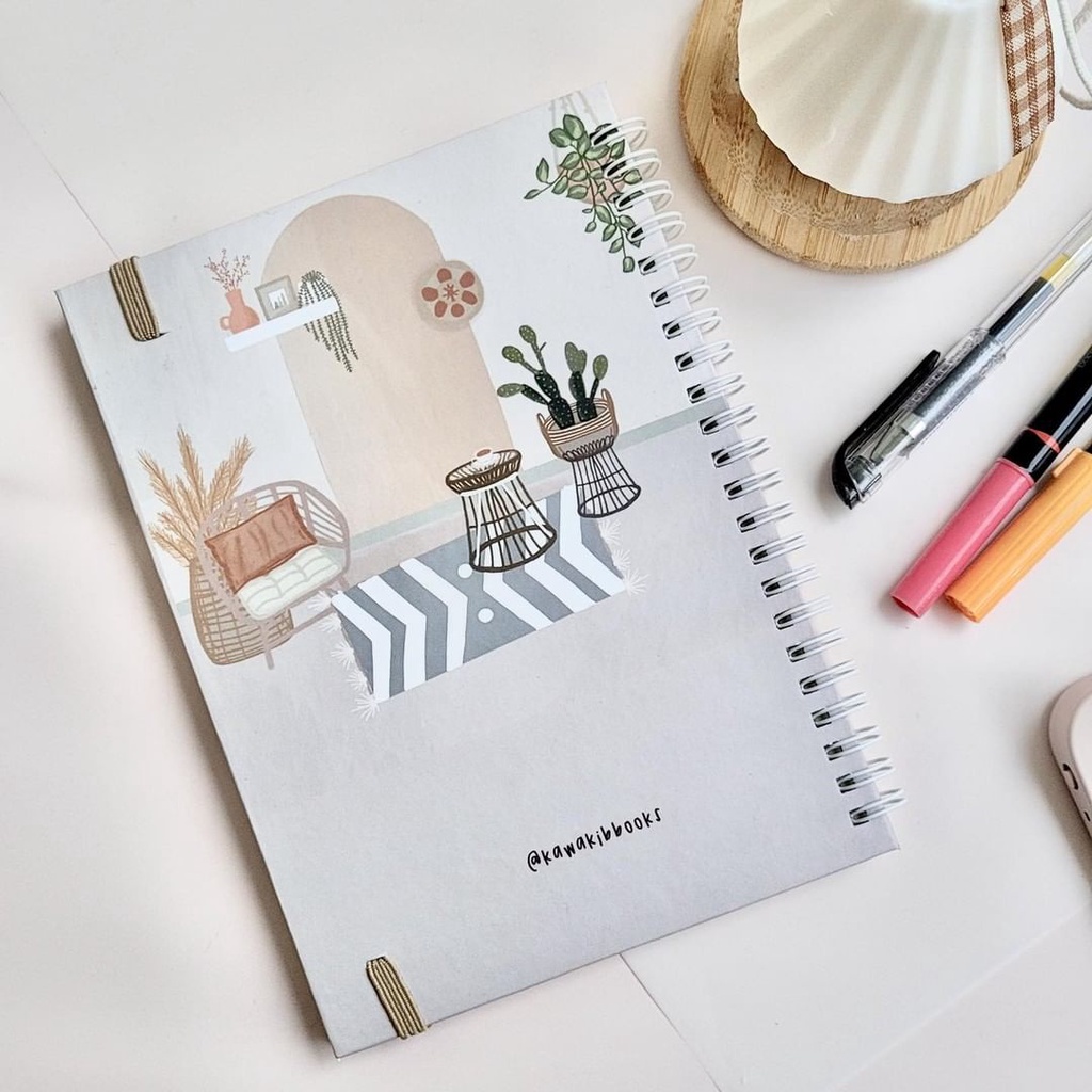 Jual Buku Tulis Catatan Home Living Series | Notebook Ring A5 Isi 85 ...