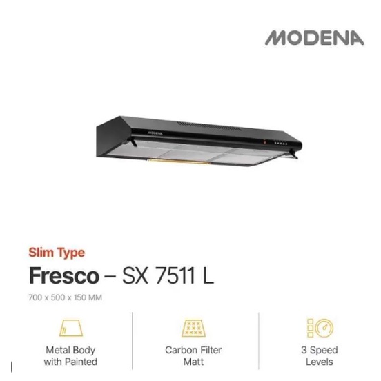 Jual Slim Hood Modena SX 7511 L Cooker Hood 70 cm | Shopee Indonesia