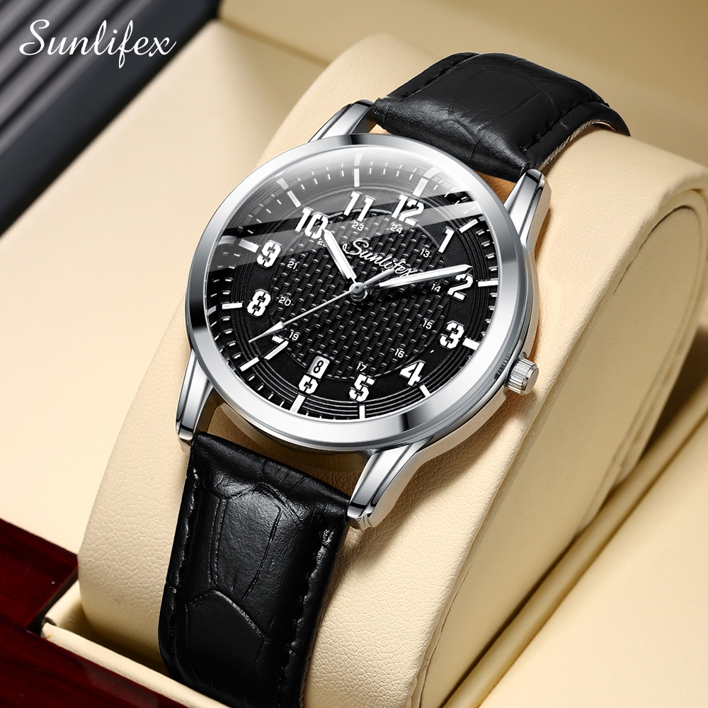 Jual Sunlifex Jam Tangan Pria Original Klasik Gaya Jam Tangan Cowok ...