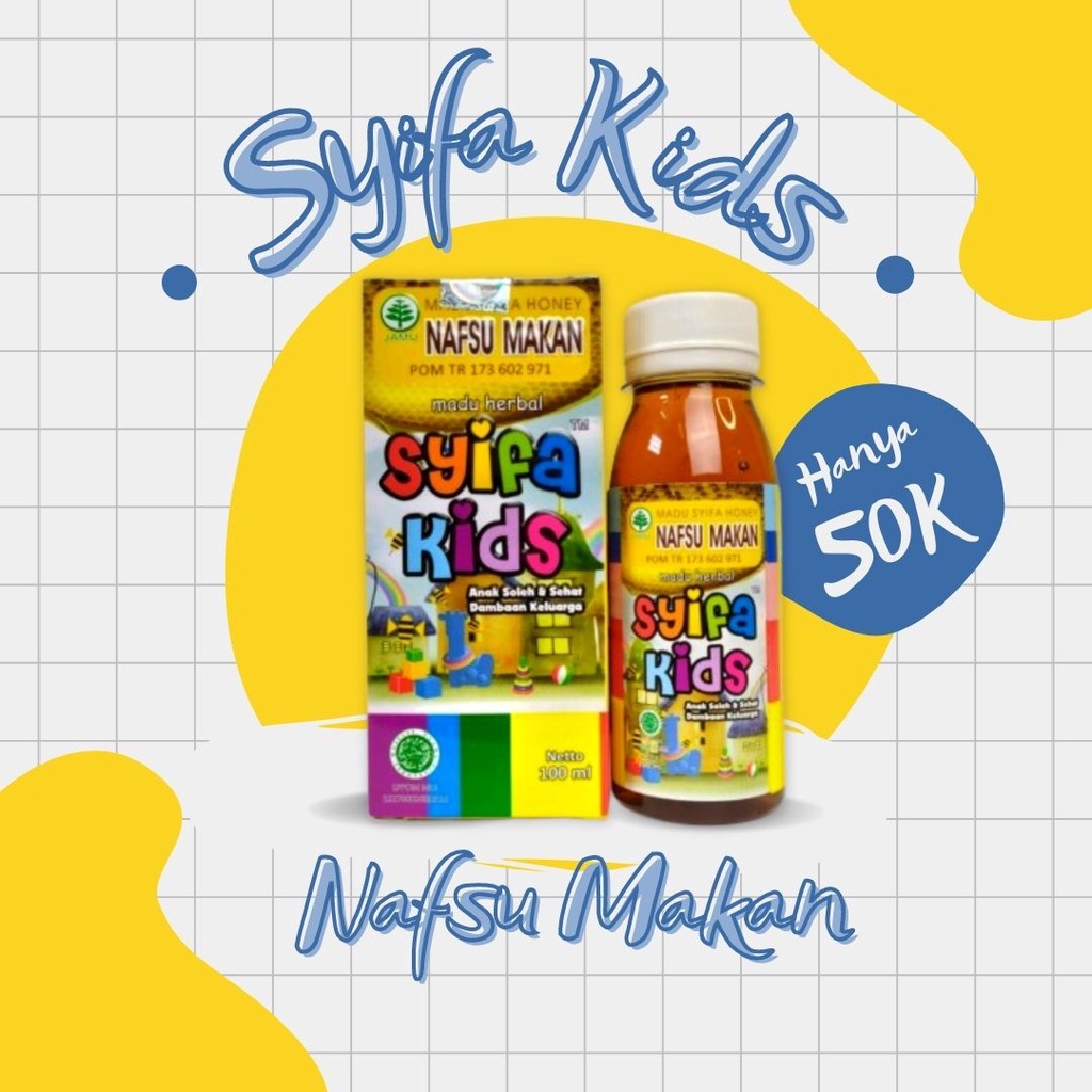 Jual Syifa Kids NAFSU MAKAN 100ml Madu Gemuk Badan Penambah Nafsu Makan ...