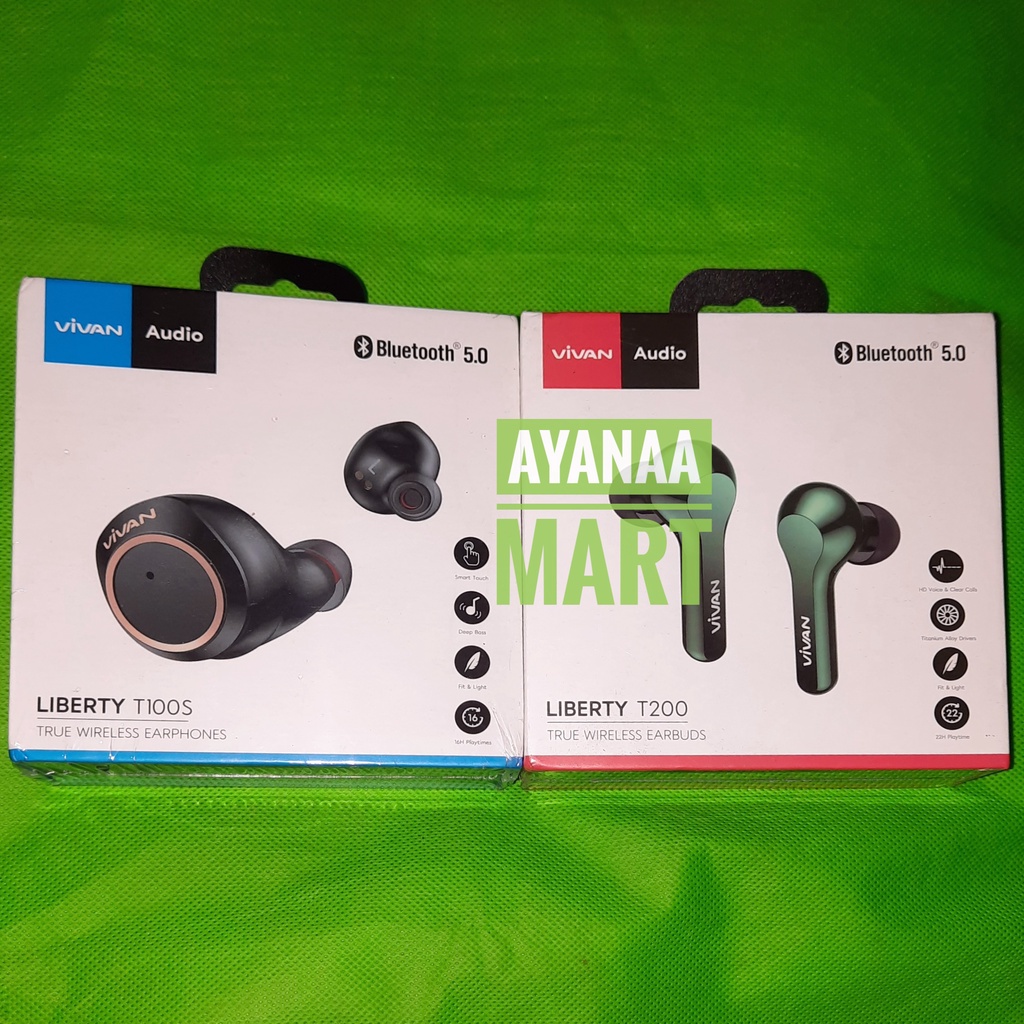 Jual VIVAN TWS Headset Bluetooth Liberty T100S / T200 Earbuds Earphone ...