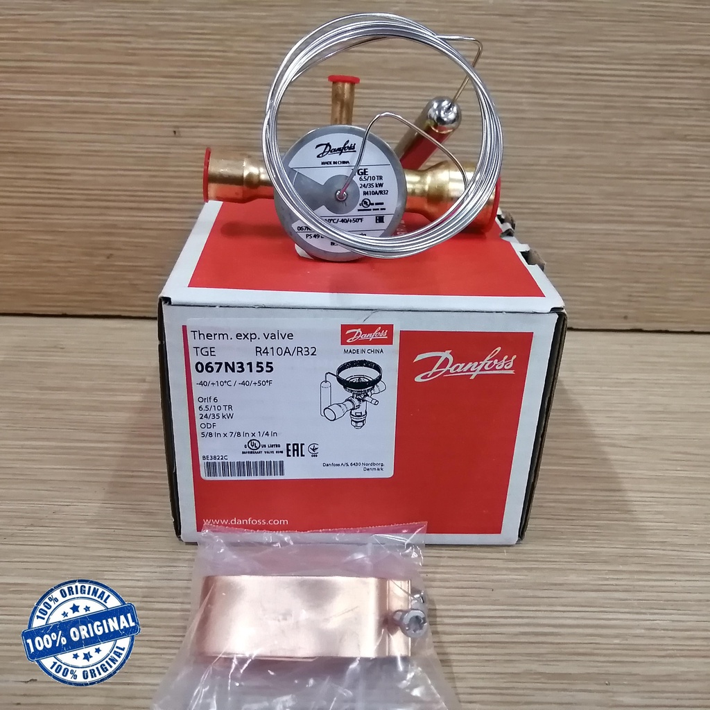 Jual R410A / R32 TGE 6.5 / 10 TR 067N3155 / 067N3175 Danfoss Expansion ...