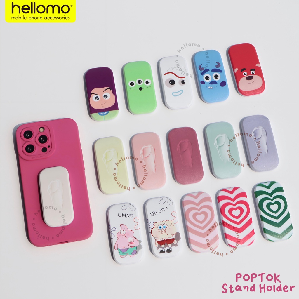 Jual Poptok Phone Grip Phone Stand Universal Phone Holder Griptok Hp ...