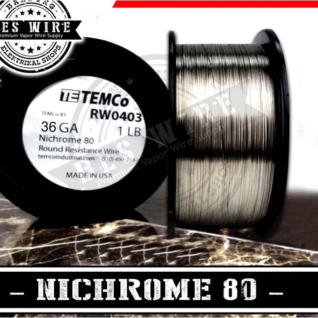 Jual NICHROME 80 TEMCO USA 36 GA| 100FT | Shopee Indonesia
