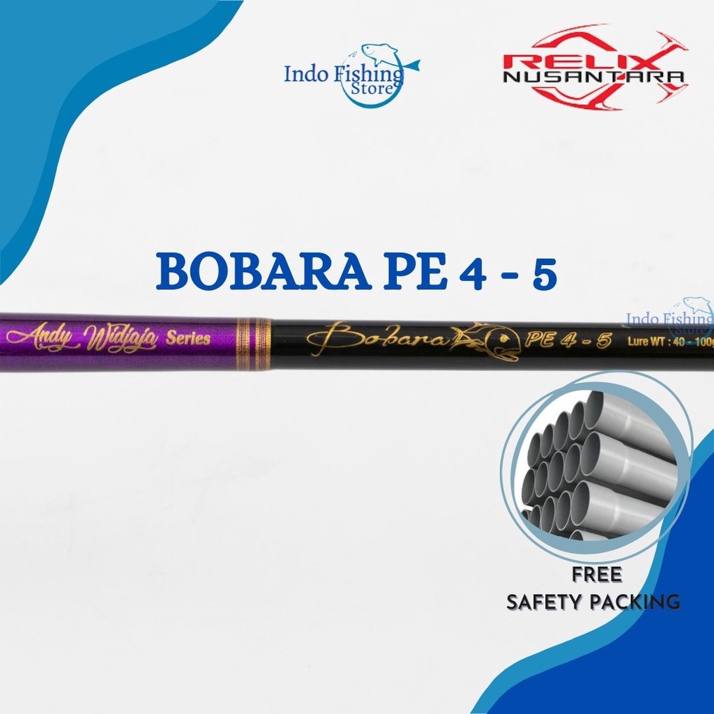 Jual Joran Popping Relix Nusantara Bobara Popping Series Pe 4-5 Gift Popper Alaska Free Packing ...