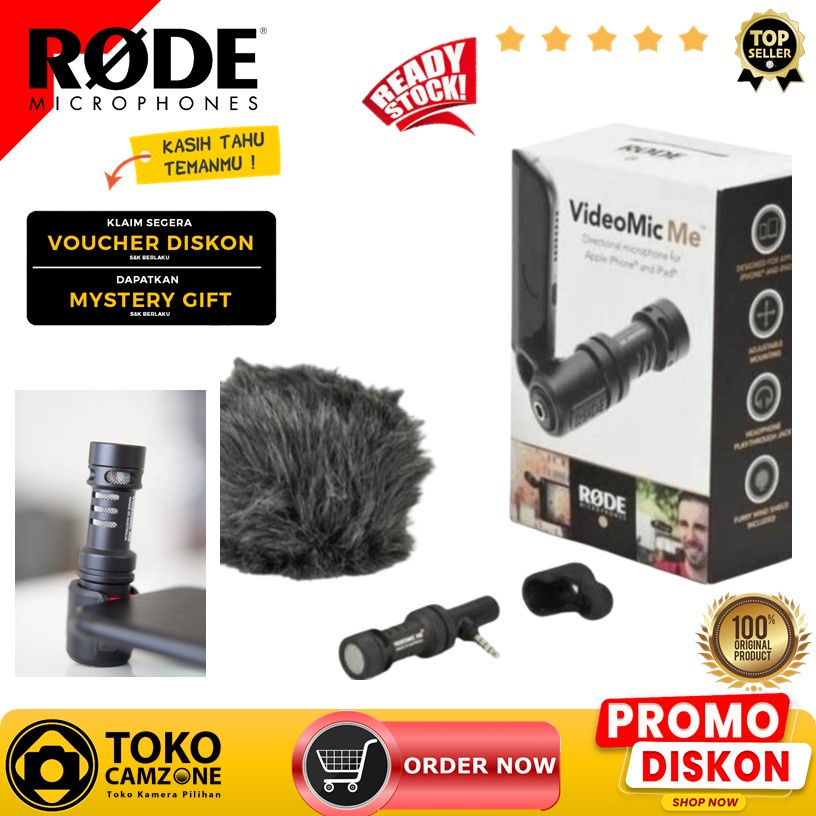 Jual Rode VideoMic Me Directional Mic For Smart Phones | Shopee Indonesia