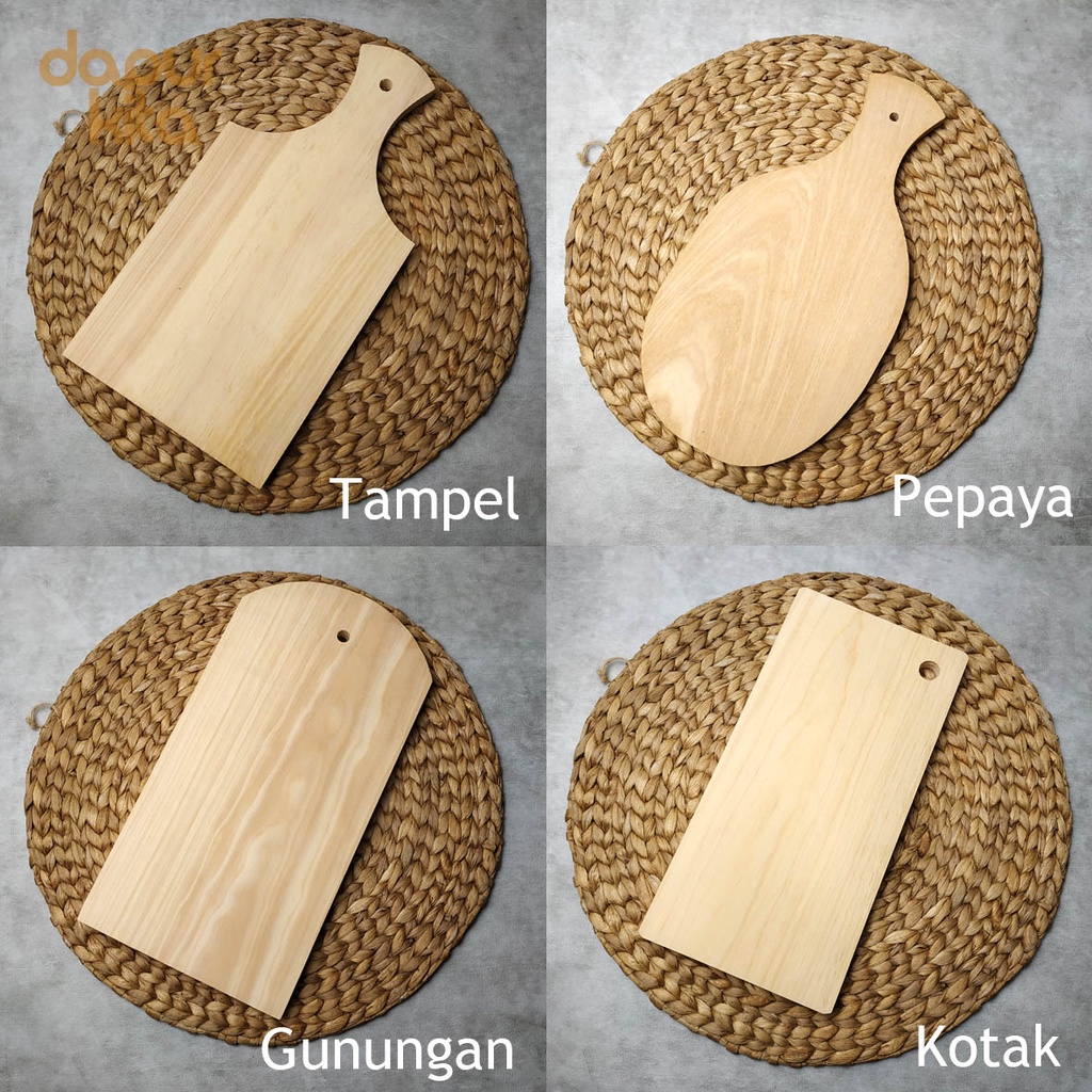Jual Talenan Kayu / Talenan Besar / Telenan Multifungsi Ukuran 17x34 cm ...