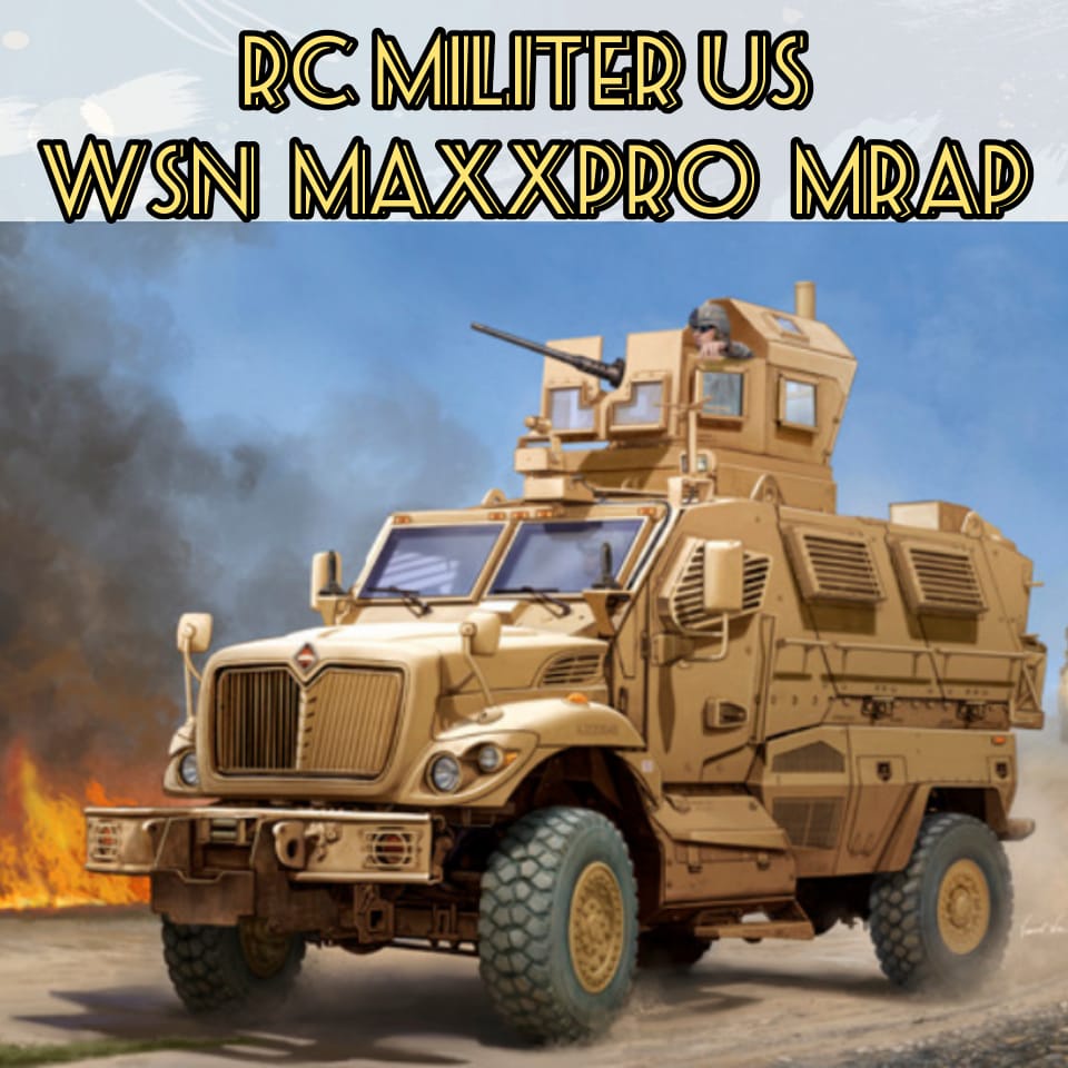 Jual RC Perang WSN MaxxPro MRAP Military US 1/16 Mobil Perang Model ...