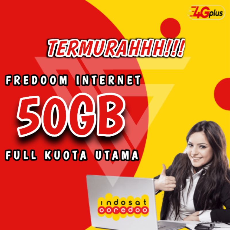 Jual Kuota Indosat 50 GB 100 GB Full 24 jam | Shopee Indonesia