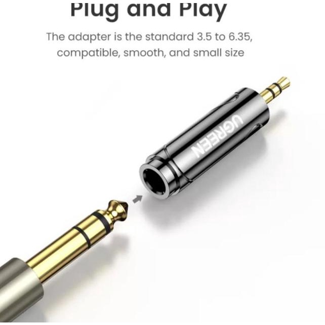 Jual Ugreen Aux 3.5mm Male to Jack 6.5mm Female Hifi Audio Konverter 6.35mm - 20530-6.35To3.5 ...