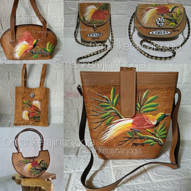 Jual tas kulit kayu khas papua , tas, tas papua | Shopee Indonesia