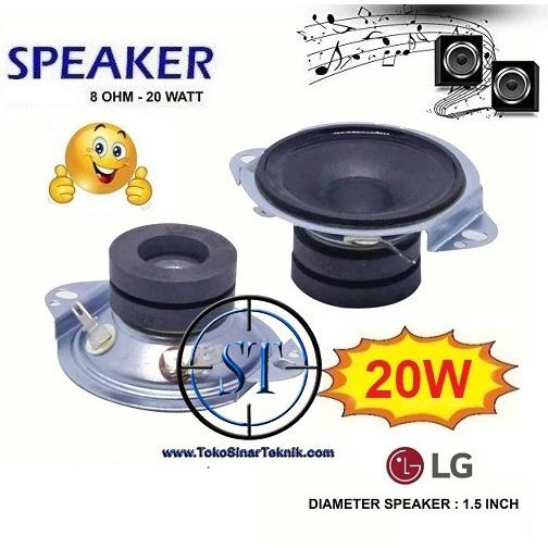 Jual Speaker HI-FI 1.5 Inch Audio High Speaker Double Magnet 1.5" 8 Ohm ...