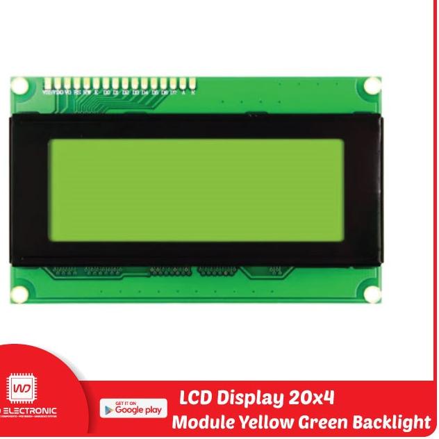 Jual LCD 20x4 LCD 2004 HIJAU YELLOW GREEN BACKLIGHT | Shopee Indonesia