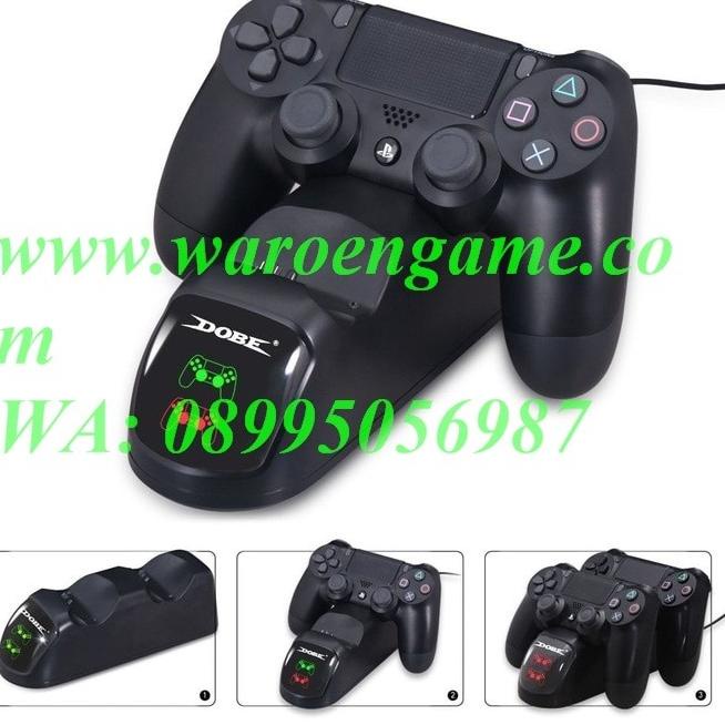 Jual DOBE LED Indicator Dual Charging Station Dock PS4 DS4 Controller ...