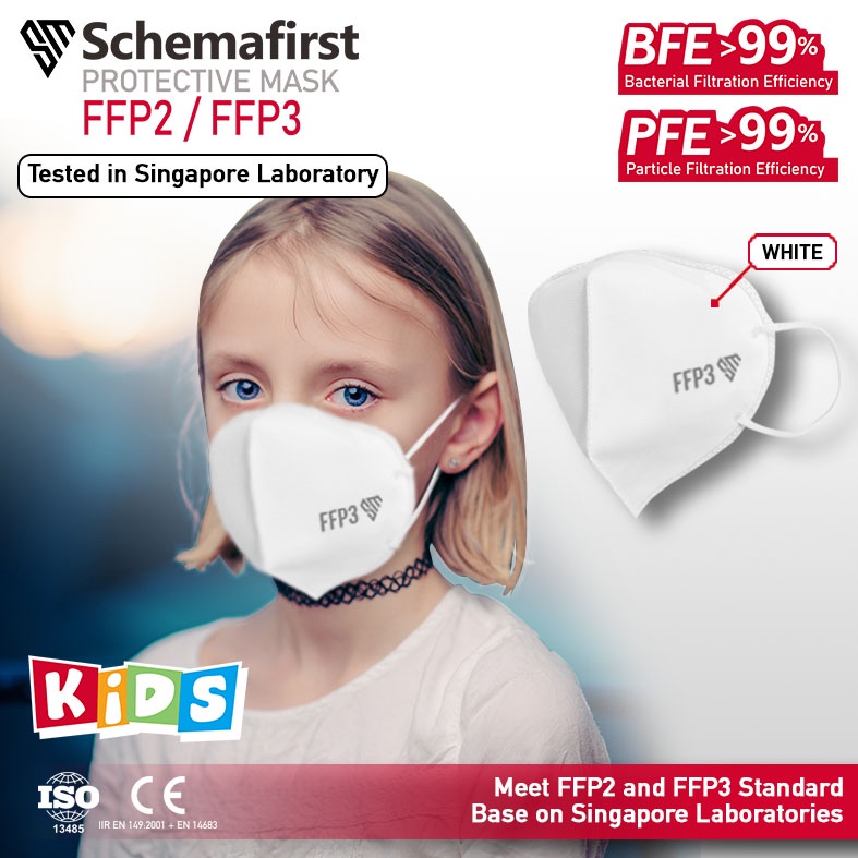 Jual MASKER MEDIS N95 FFP3 4 PLY ANAK (STERIL) WHITE 1 BOX isi 12 PCS | Shopee Indonesia