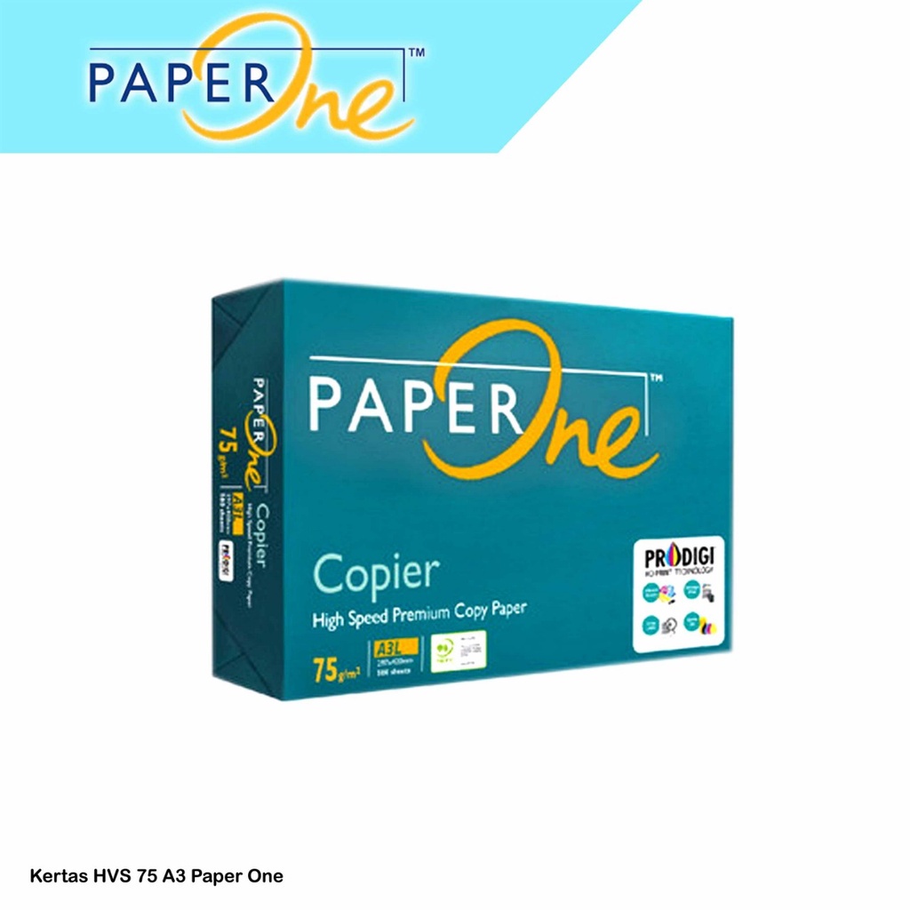 Jual Paper One Kertas Fotocopy HVS A3 75gsm (500 lembar) | Shopee Indonesia