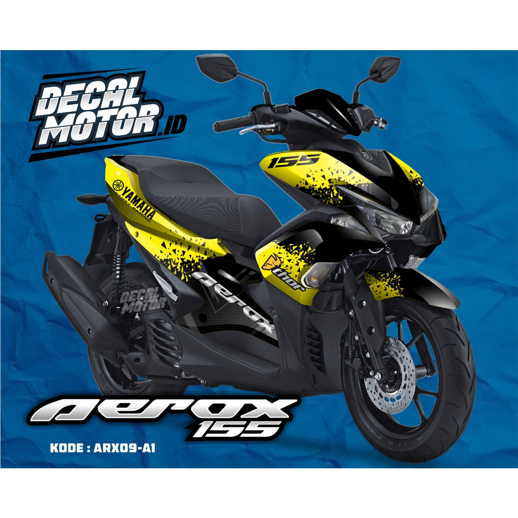 Jual (COD) DECAL FULLBODY AEROX 155 - DECAL STRIPING AEROX VARIASI ...