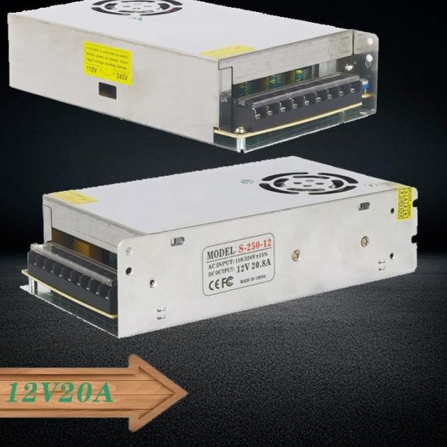 Jual Power Supply 20A model jaring 12V20A new model plat | Shopee Indonesia