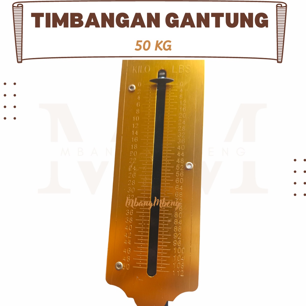 Jual Timbangan gantung 50 kg / Timbangan kait / Timbangan Tarik Besot ...