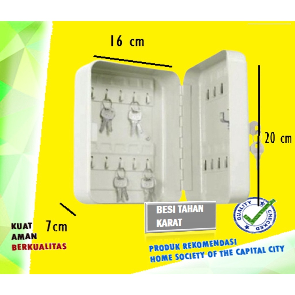 Jual COD Gantungan Kunci Key box dinding BOX gantungan kunci dinding ...