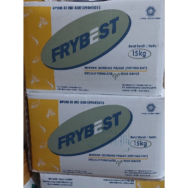 Jual MINYAK PADAT FRYBEST 15 KG | Shopee Indonesia