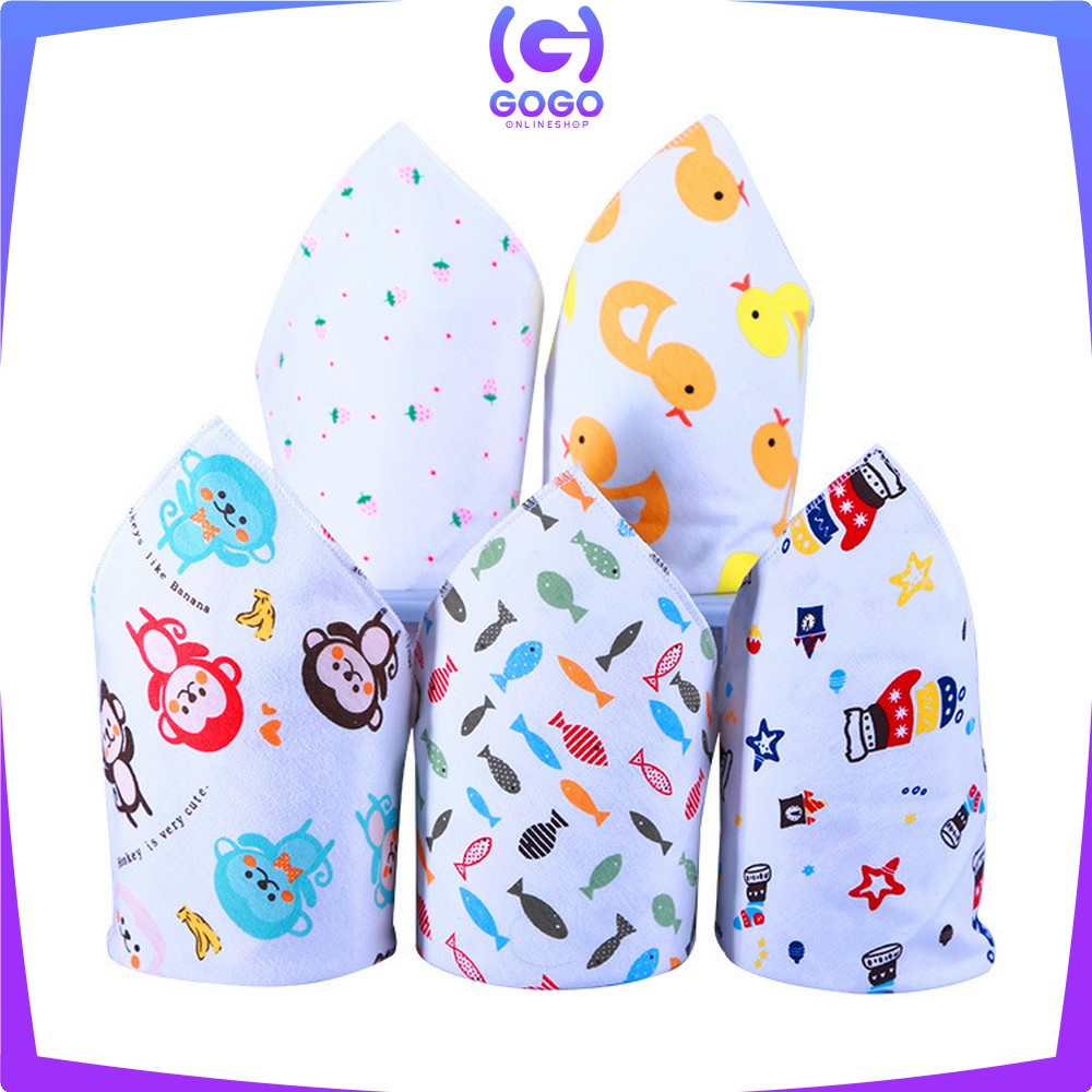 Jual GOGO-P34 Celemek Makan Bayi Lucu Slaber Segitiga Baby Bibs Slabber ...