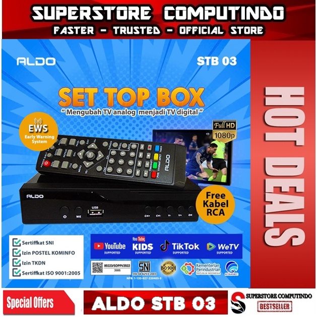 Jual Set Top Box Aldo | TV Digital receiver Full HD STB Rekomendasi ...