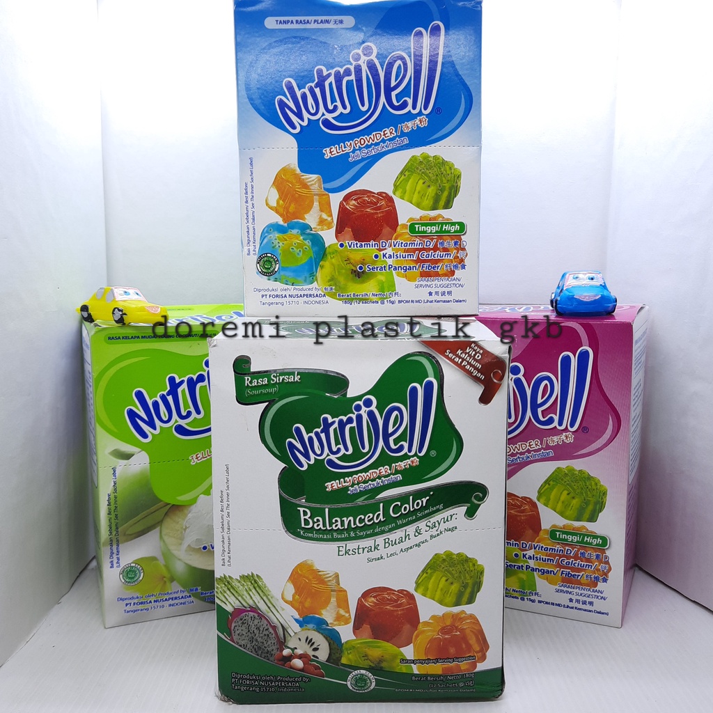 Jual [1 BOX] Nutrijel Sachet Besar / Jelly besar - Nutrijell 1 BOX 15gr ...