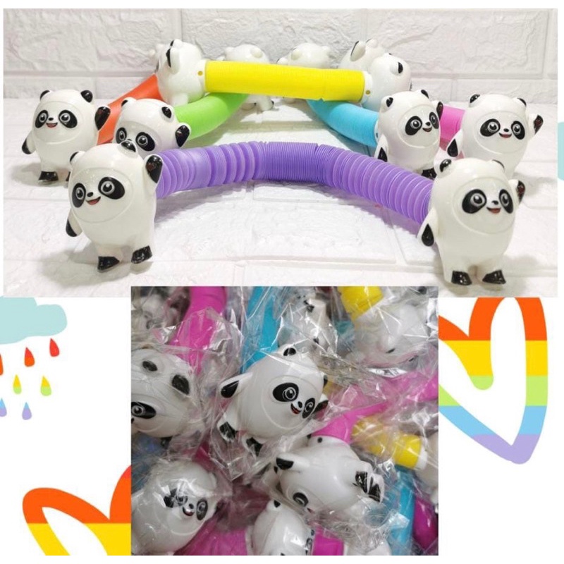 Jual mainan viral pop led Tube led Mainan anak karakter panda poplight ...