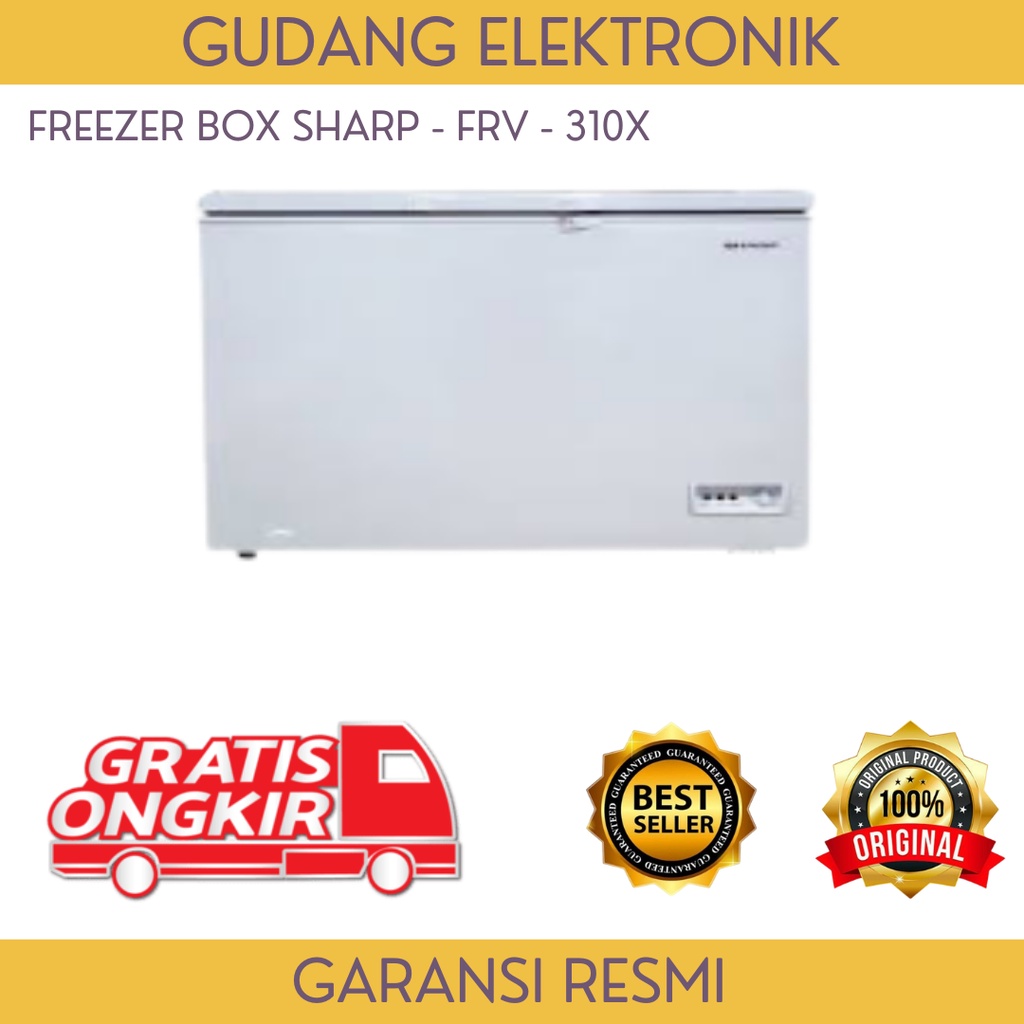Jual FREEZER BOX SHARP 300 LITER - FRV310X - FREE ONGKIR SERANG KOTA ...