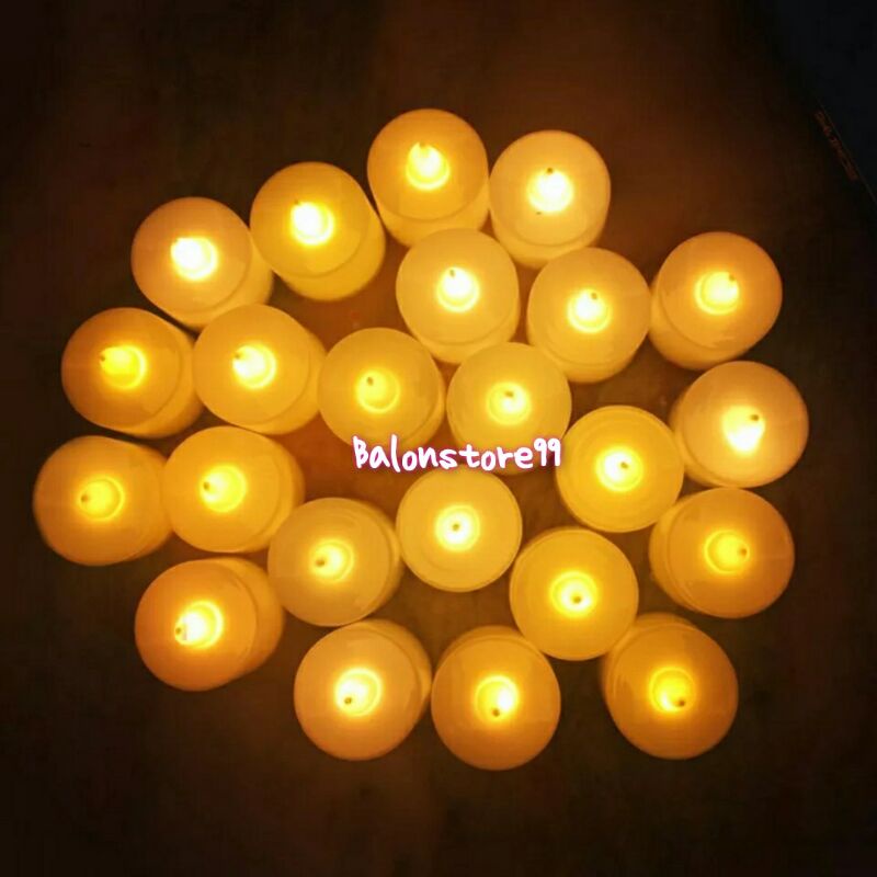 Jual lilin led (1kotak 24pc) / lilin electrik | Shopee Indonesia