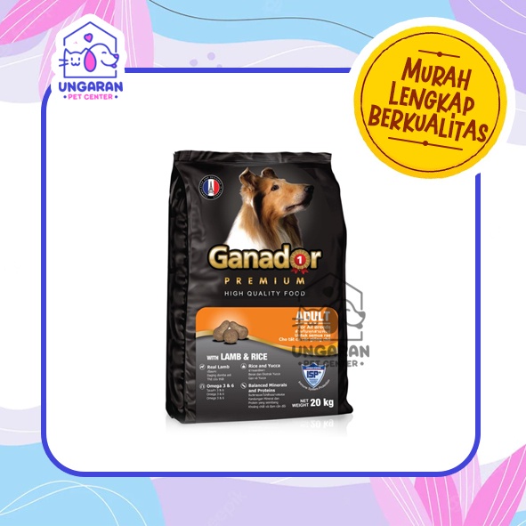 Jual GANADOR ADULT LAMB & RICE 20KG | Shopee Indonesia