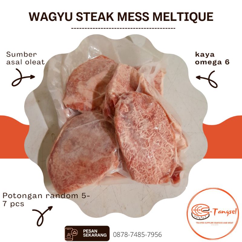 Jual Wagyu Mess Meltique Steak 500 gram - Daging Steak Wagyu Murah 500 ...