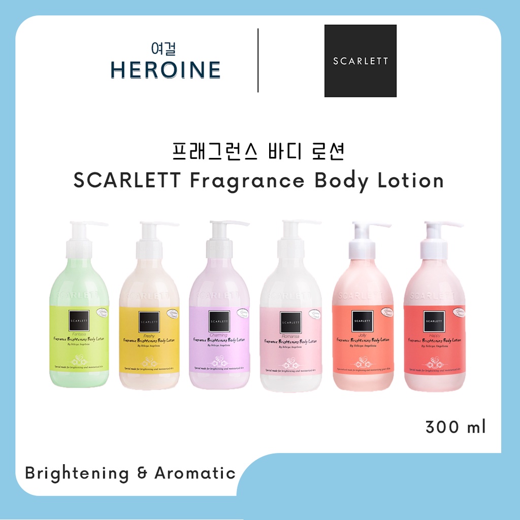 Jual SCARLETT Fragrance Brightening Body Lotion 300 ml - Romansa ...