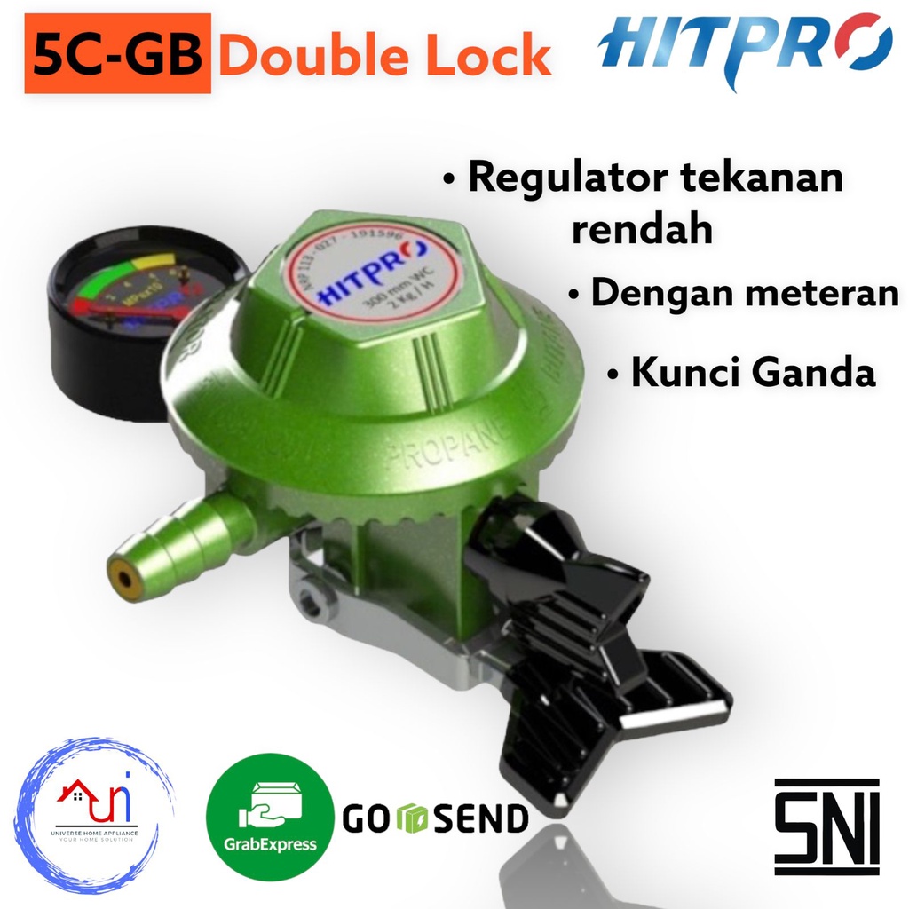 Jual Regulator Gas HITPRO Tekanan Rendah / Regulator Double Lock HITPRO ...