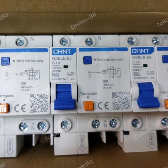 Jual Rcbo chint elcb+mcb NXBLE-32 1P+N 6ka 6A-32A - 6A | Shopee Indonesia