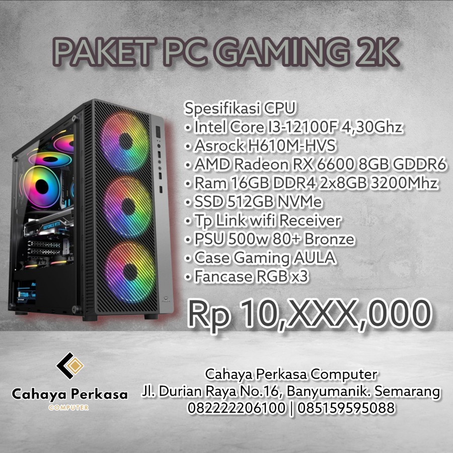 Jual CPU | Komputer | PC Rakitan | PC Deskop | PC Gaming | PC Rakitan Gaming 2K Intel - Core i3 ...