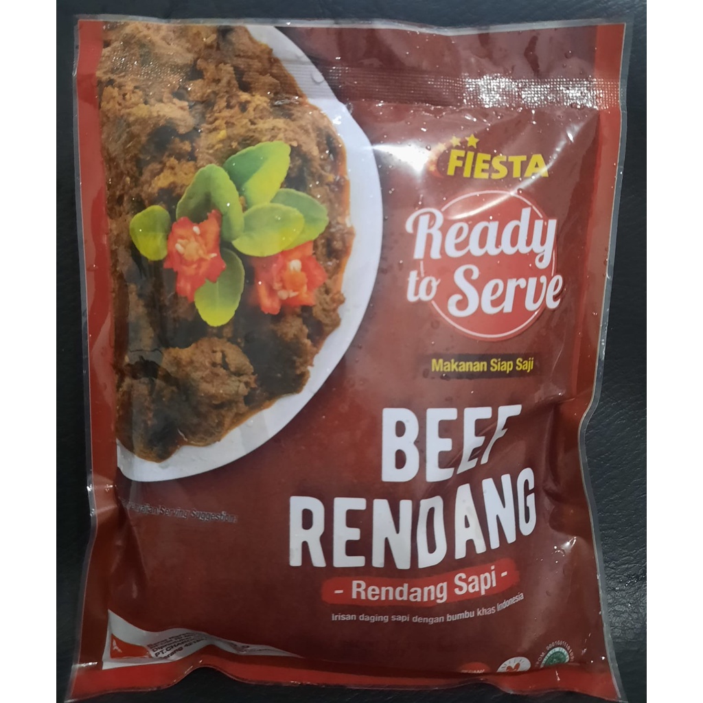 Jual FIESTA RENDANG Sapi 300 Gram Makanan Siap Saji | Shopee Indonesia