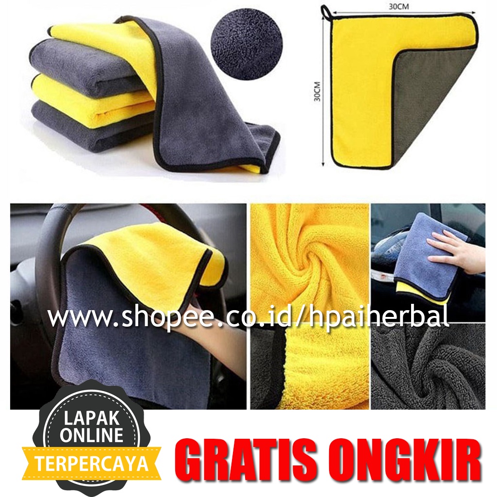 Jual Lap Kain Microfiber Serbaguna Kain Lap 2 Sisi Halus Multifungsi ...