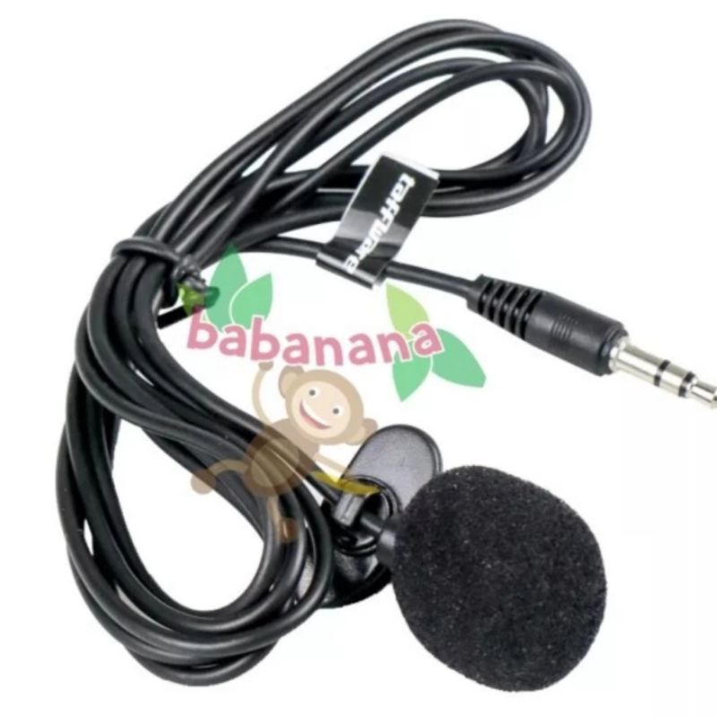 Jual Kabel Microphone 3.5 mm aux audio jack laptop pc mic cable with ...