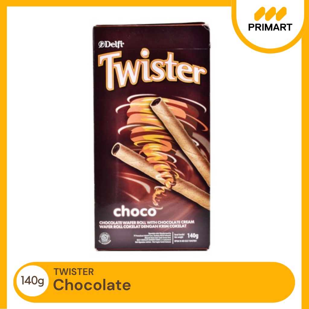 Jual Delfi Twister Choco Wafer Cokelat 140g | Shopee Indonesia