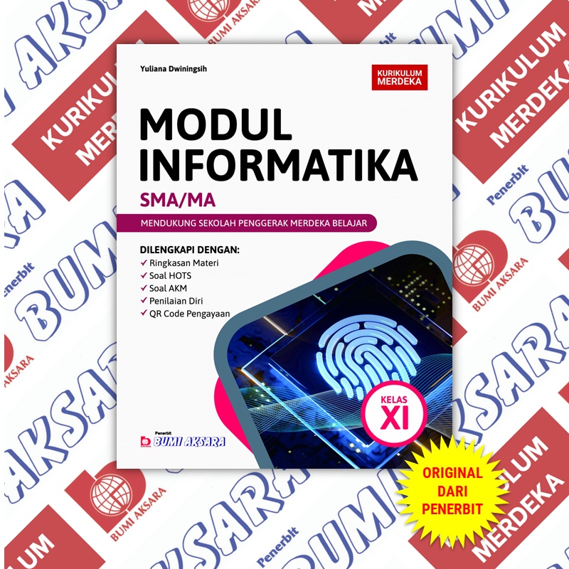 Jual Modul Informatika Kelas XI SMA MA Kurikulum Merdeka Bumi Aksara ...