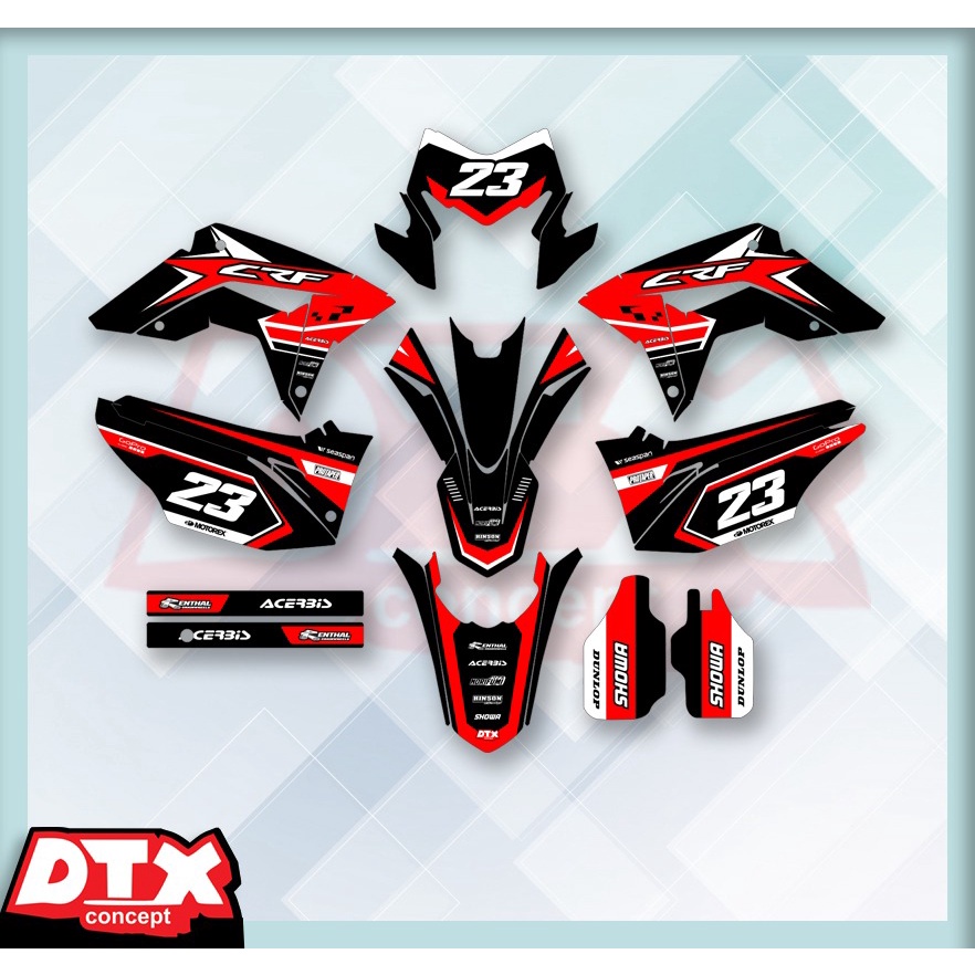 Jual Decal CRF decal CRF 150 L full body decal stiker crf stiker decal ...