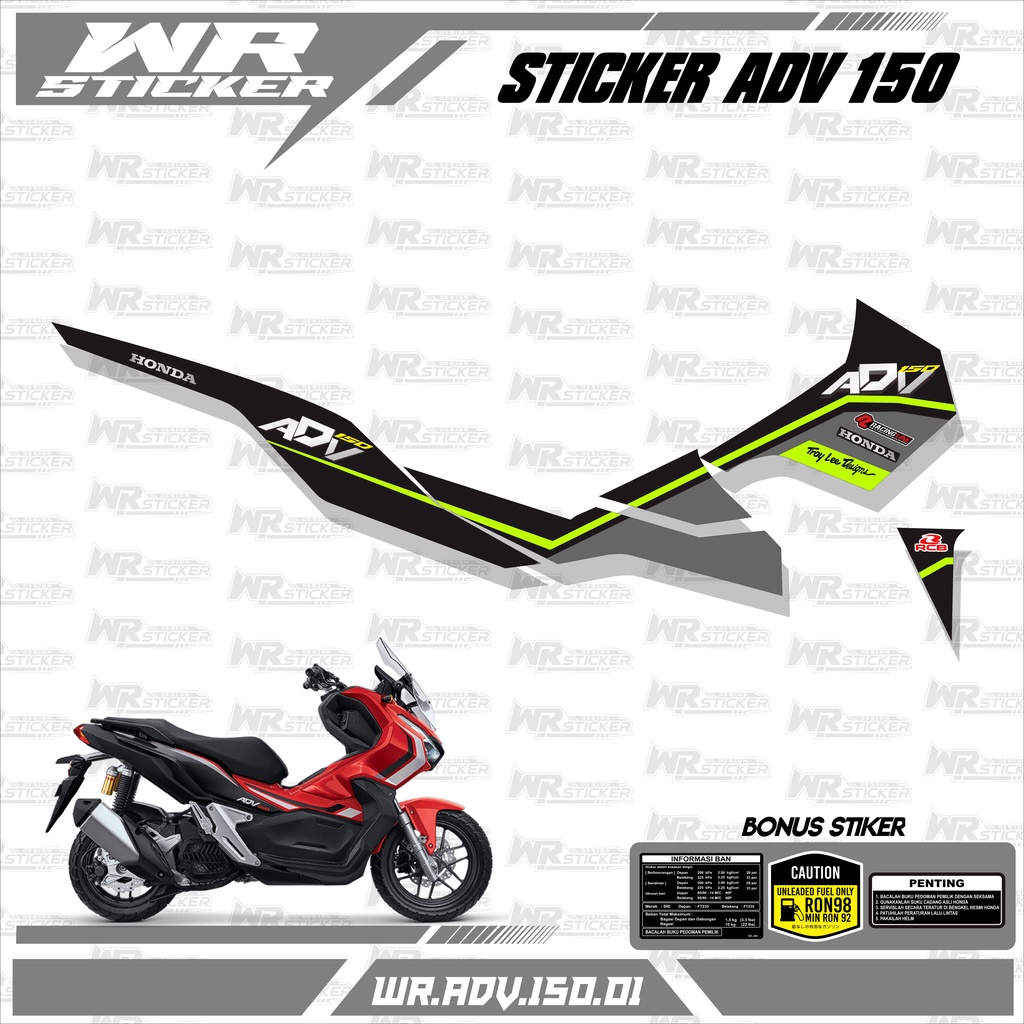 Jual Stiker Adv 150 - Sticker Striping Motor Honda Adv 150 List Variasi ...
