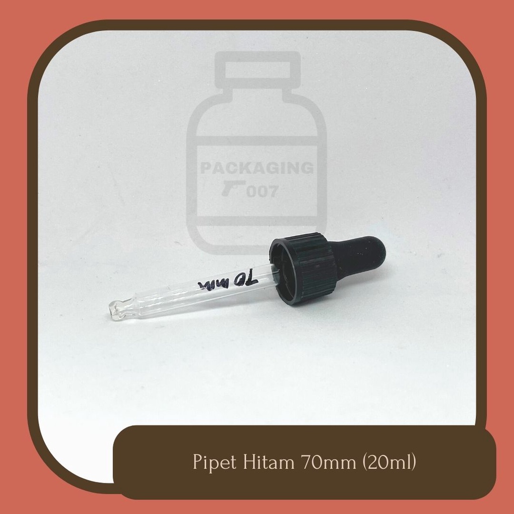 Jual Pipet Kaca Segel / Pipet Serum / Tutup Botol Pipet 70mm (20ml ...